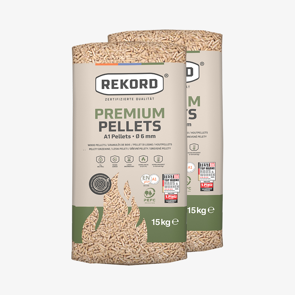 Lose Holzpellets A1 ENplus kaufen: 15 kg Säcke | REKORD Shop